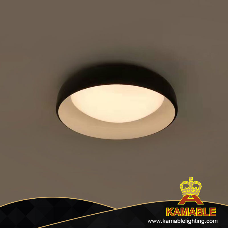 Simple Round Modern Metal Black Grey Mounted Ceiling Light (KH815-7 ...